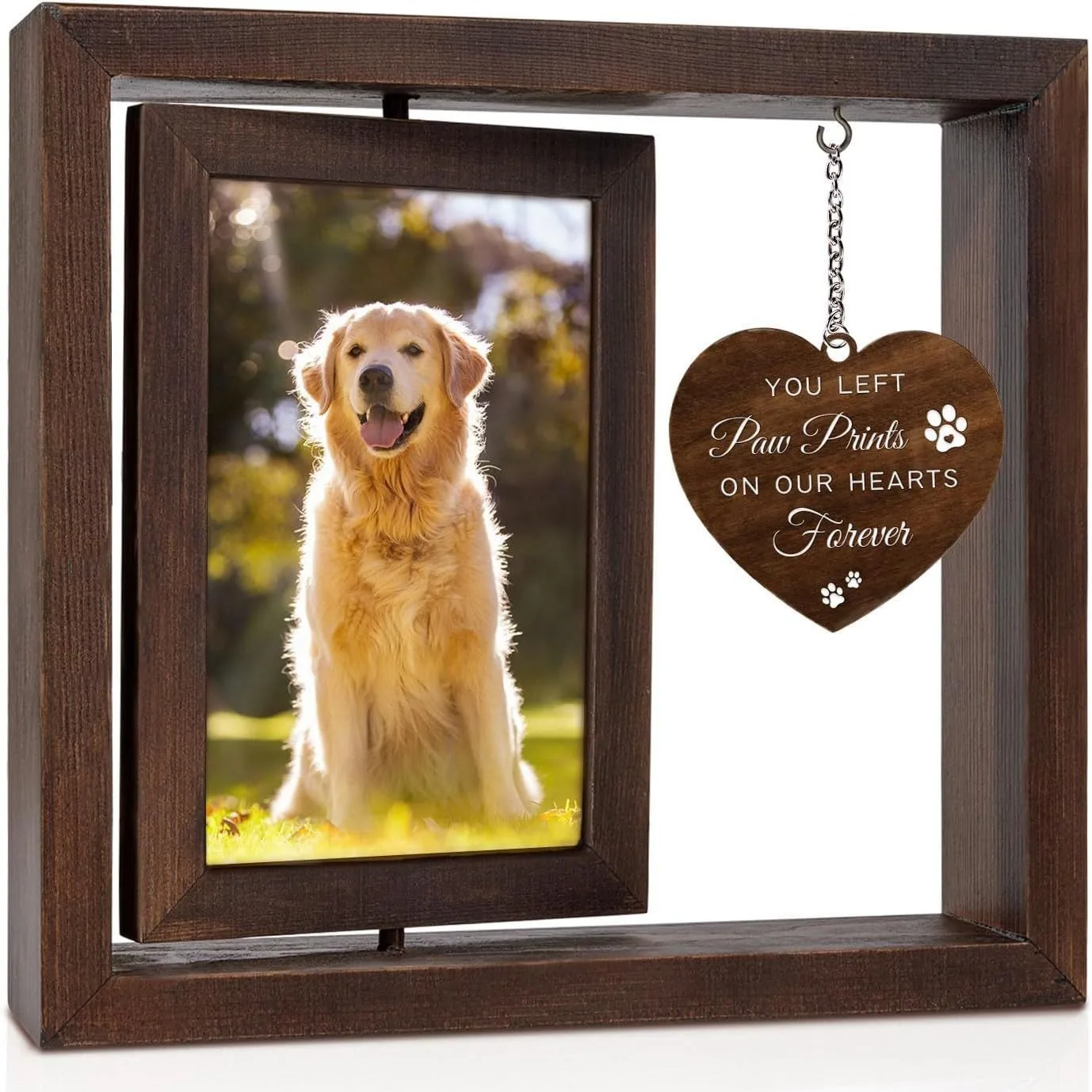 Wooden-Photo-Frame-Dog-Commemorative-Pet-Love-Ornament-Pet-Memorial ...