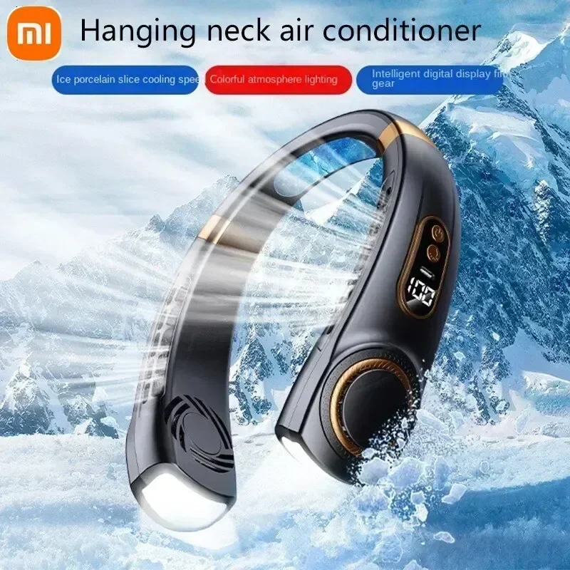 Xiaomi-Portable-Neck-Fan-6000mAh-USB-Rechargeable-Air-Conditioning-Fan ...