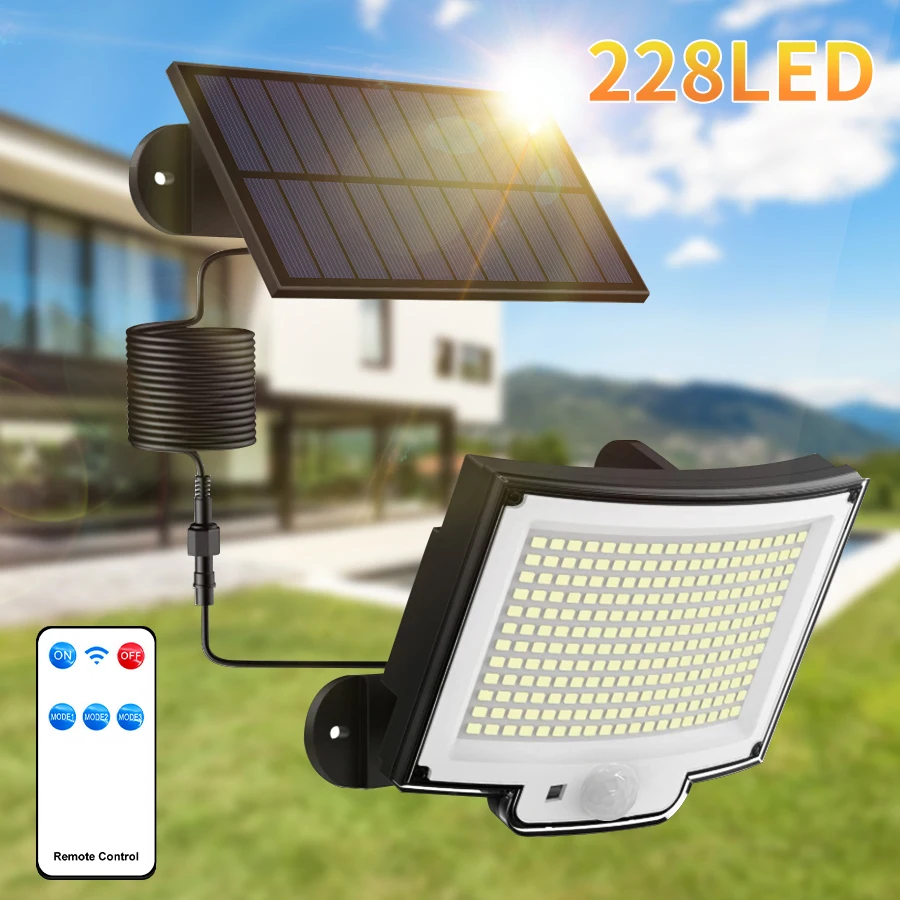 Solar-Lights-Outdoor-Rechargeable-Lamp-228-Led-Sunlight-Powerful ...