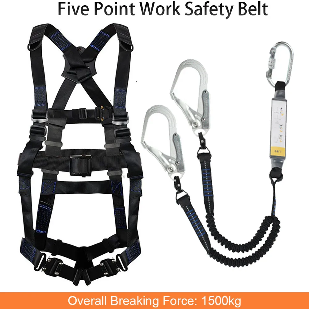 High-altitude-Work-Safety-Harness-Five-Point-Safety-Belt-Rope-Outdoor ...