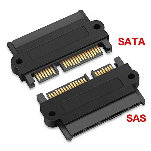 Professional SATA to SFF-8482 SAS 180 Degree Angle Adapter Converter ...