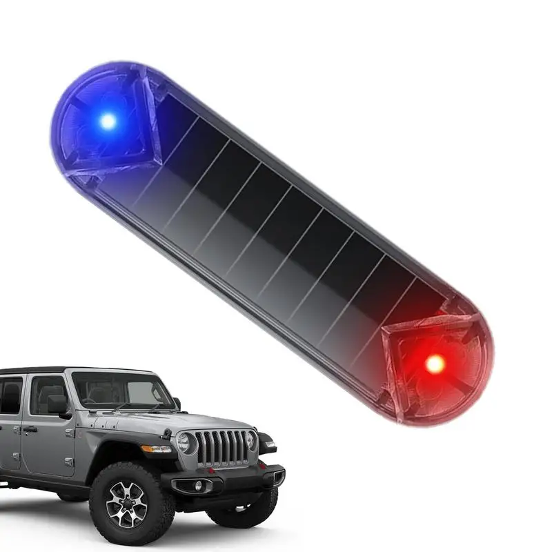 Anti-Theft-Solar-Lights-For-Car-Simulation-Warning-Lights-Flashing ...