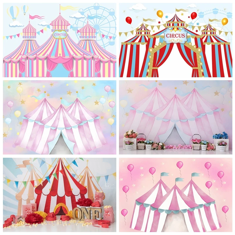 Circus-Photography-Background-Baby-Birthday-Decoration-Backdrop-Newborn ...