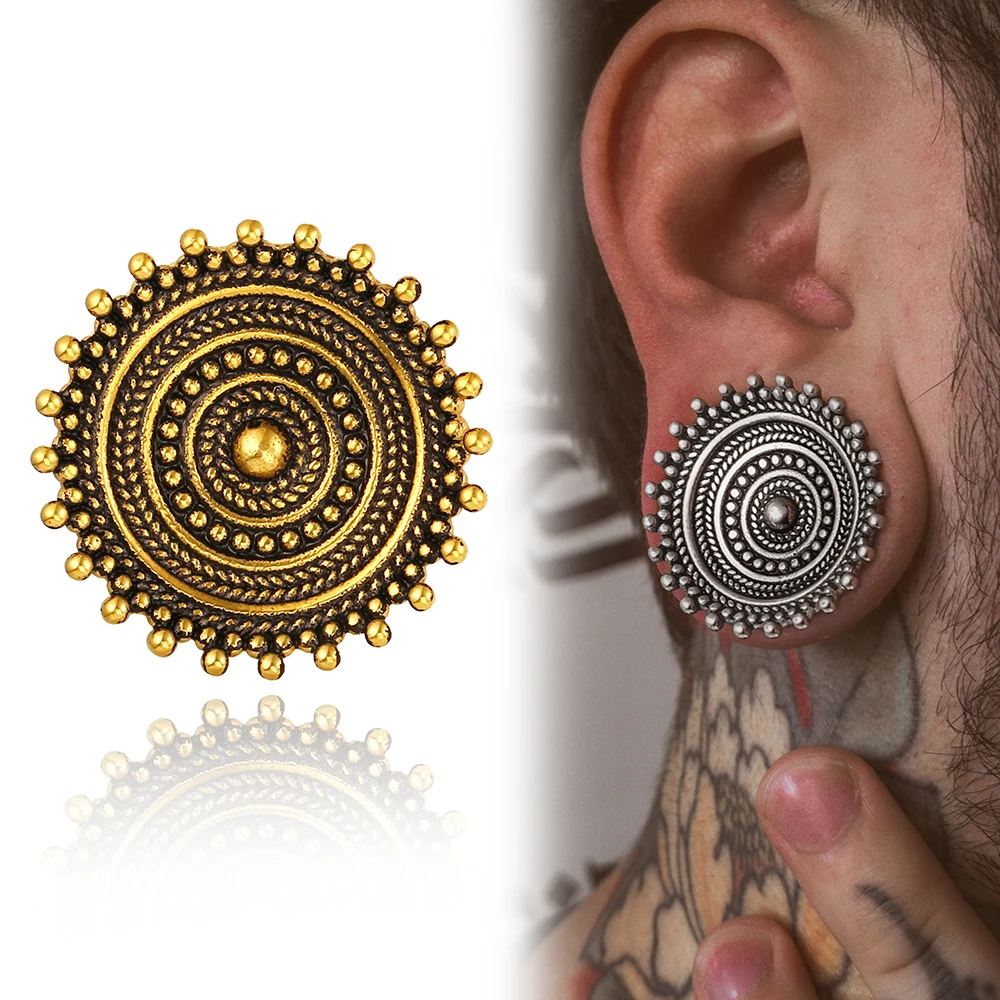 Giga 2PCS Vintage Ear Plugs Expander Stainless Steel Stretcher Gauges ...