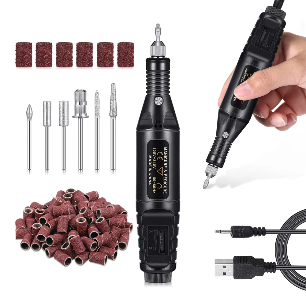 YIKOOLIN-Nail-Art-Drill-Kit-File-Professional-Electric-Manicure ...