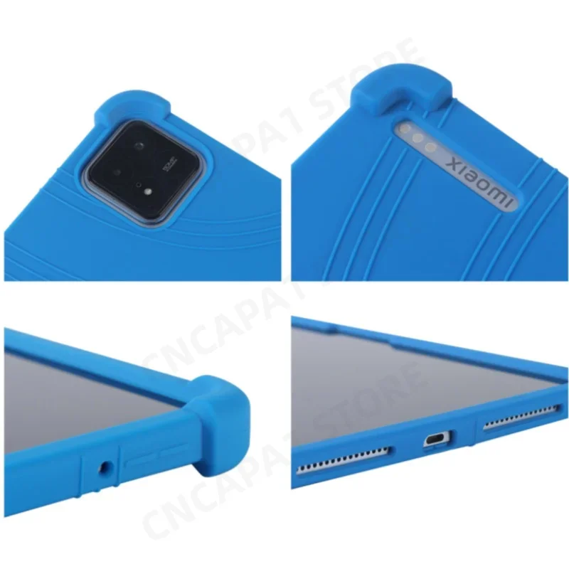 Enhanced Shockproof Silicone Tablet Case with Kickstand and Reinforced ...