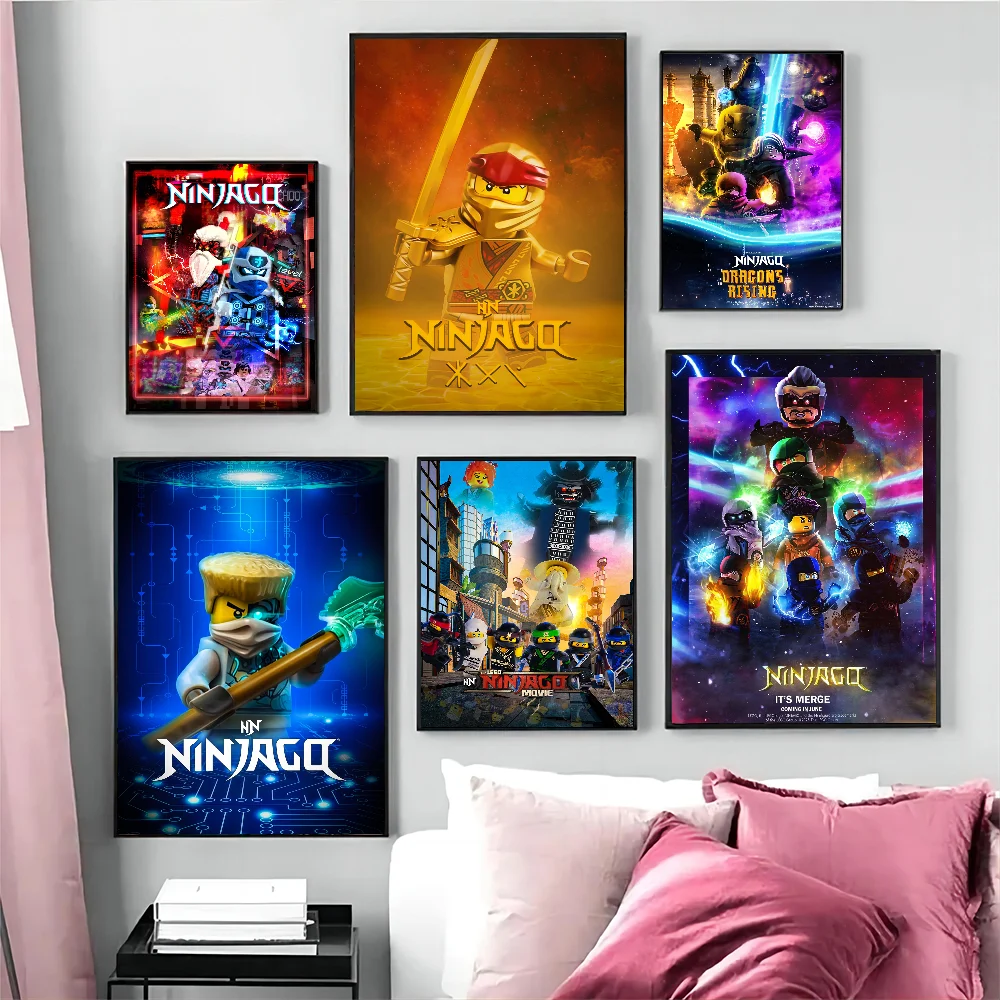 Cool-L-LEGOs-Cartoon-N-Ninjago-Classic-Movie-Posters-Vintage-Room-Bar ...