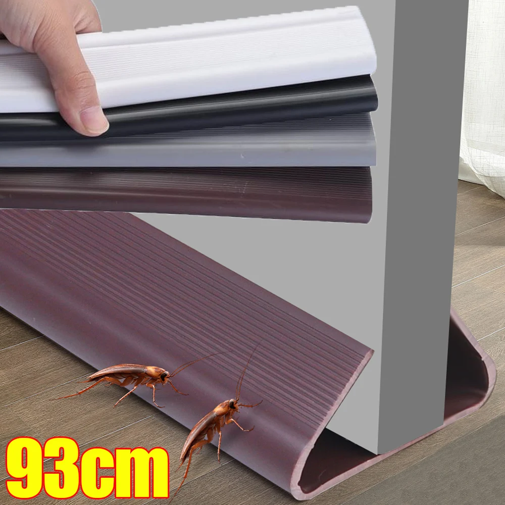 93CM-Insect-Proof-PVC-Rubber-Weatherstrip-Door-Bottom-Sealing-Strips ...