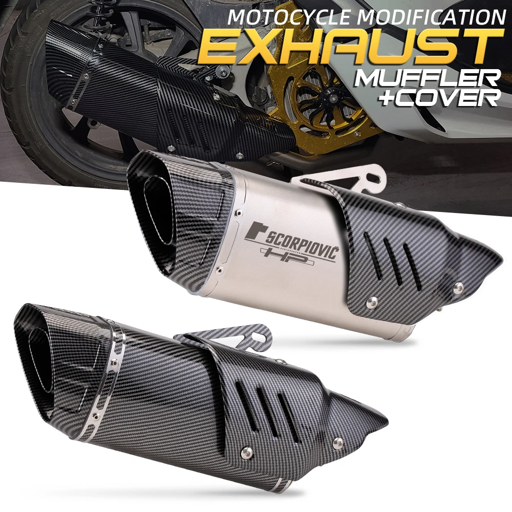 Universal-Motorcross-Exhaust-Motorcycle-Pipe-Muffler-Modified-Bicycle ...