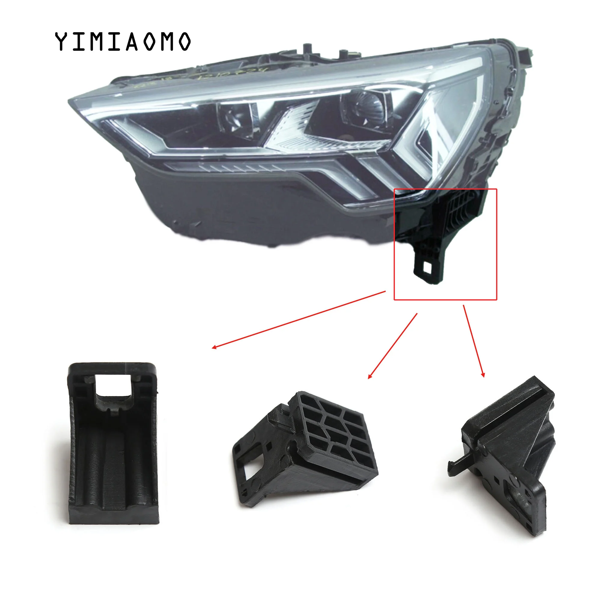 80A941453 Bracket for headlights Lamp repair kit for 2017-2024 Audi ...