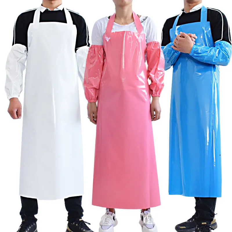 Simple-TPU-waterproof-and-oil-proof-wear-resistant-apron-food-hanging ...