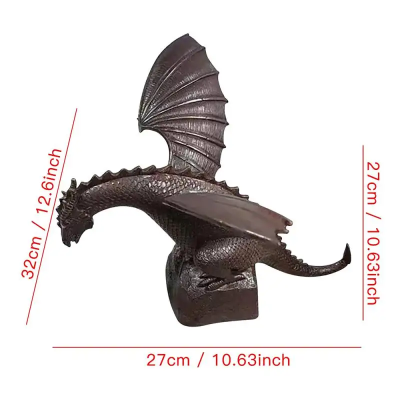 Garden Water Fountain Spray Dragon Water-Breathing Pattern Resin Statue ...