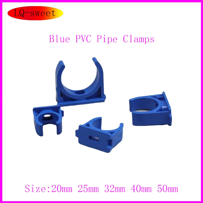 PVC-Pipe-Clamps-Water-Pipe-Support-PVC-Pipe-Connectors-Garden ...