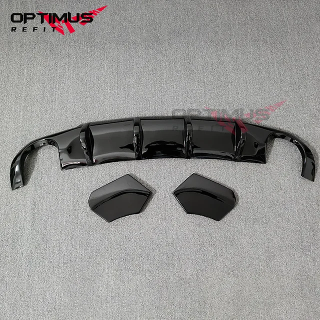 Car Rear Diffuser Lip Bumper Spoiler Plastic Body Kit For Volkswagen VW ...