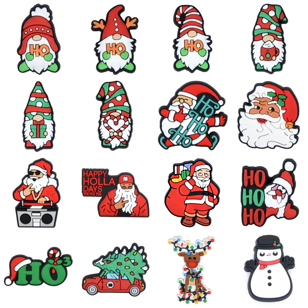 Merry-Christmas-Shoe-Decoration-Charms-Colorful-Dwarf-Shoe-Charms-Santa ...