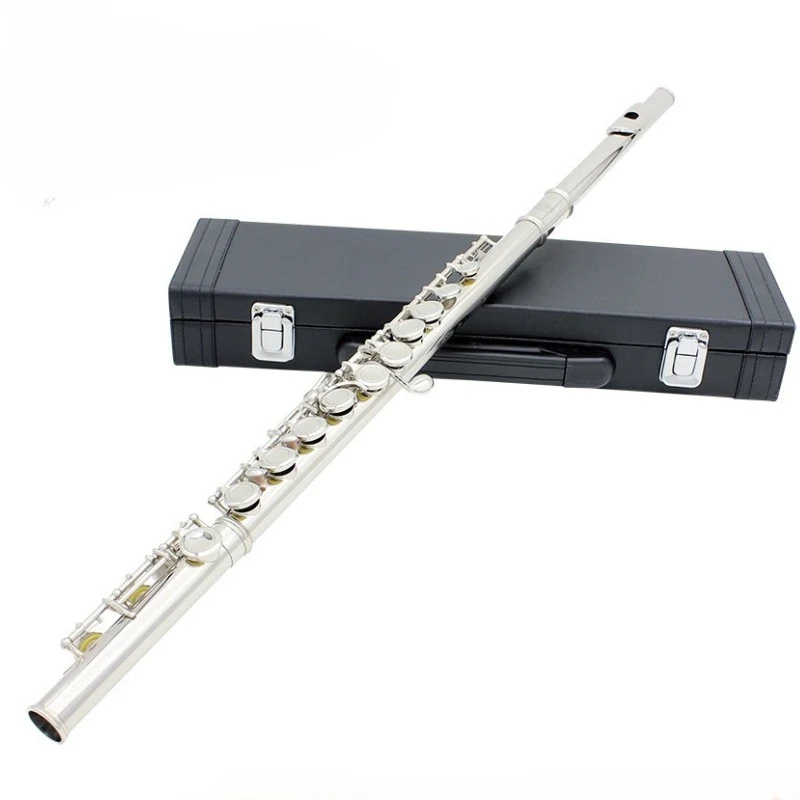 Professional Flute C Tone Metal Full Flutes Beginners Music Flute Wind ...