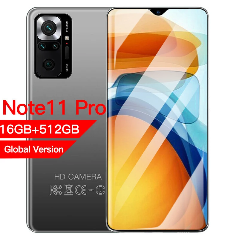Note 11 Pro Global Version 8GB+128GB/16GB+512GB Smartphone 48MP Quad ...