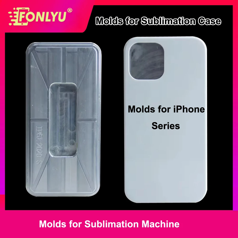 FONLYU 3D Sublimation Molds for iPhone 17 16 16e 15 14 Pro Max Vacuum ...