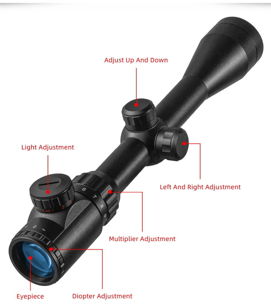 Fire Wolf 3-9x40 EG Riflescope Hunting Scope Outdoor Reticle Sight ...
