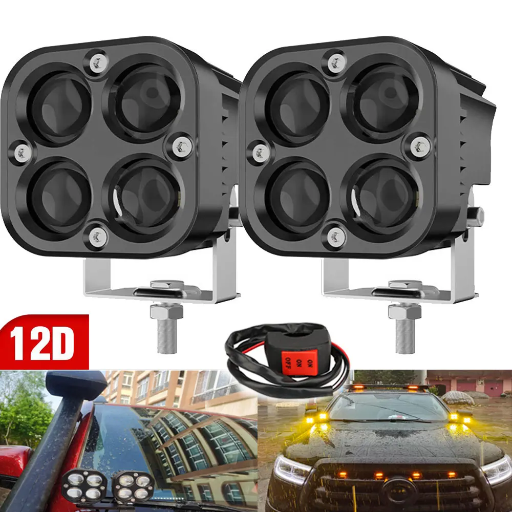 Universal-3-inch-Projector-Fog-light-bar-led-Car-LED-spotlight-beam-12V ...