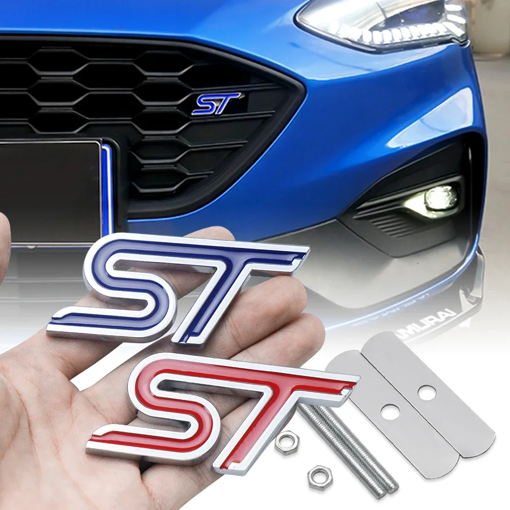 Car-Aluminum-Alloy-ST-Emblem-Front-Grille-Body-Trunk-Decoration-Sticker ...