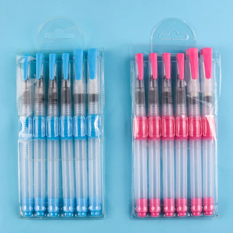 Nylon-Hair-6-Pcs-Soft-Self-Moisturizing-Water-Ink-Storage-Brush-Pen-Set ...