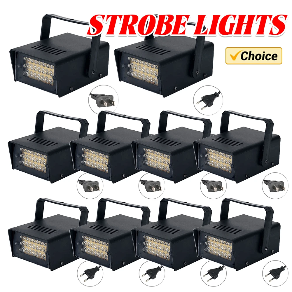 Stage Flash Lighting Strobe Lights Gift LED White Adjustable Speed DJ ...