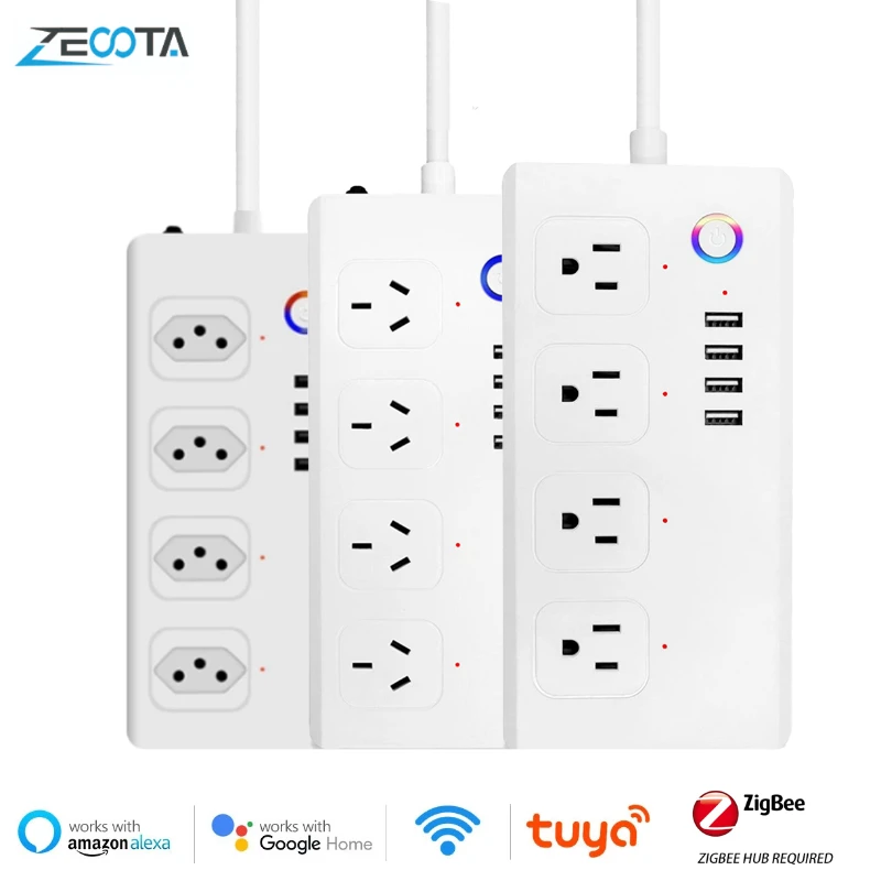 Power Extension Cord Multi Socket Smart | Wifi Power Extension Multi ...