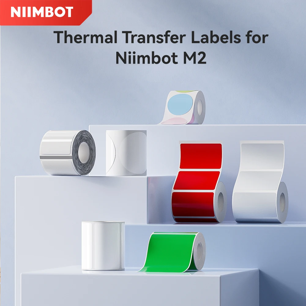 Thermal-Transfer-Labels-for-Niimbot-M2-Printer-Thermal-Transfer-Ribbon-Home-Office-20-50mm-Width ...