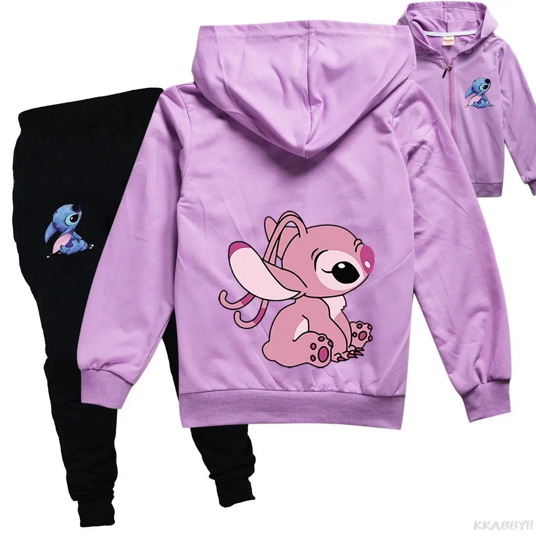 Stitch-Childrens-Set-Clothing-Print-Kids-Boys-Girls-Suit-Sweatshirts ...