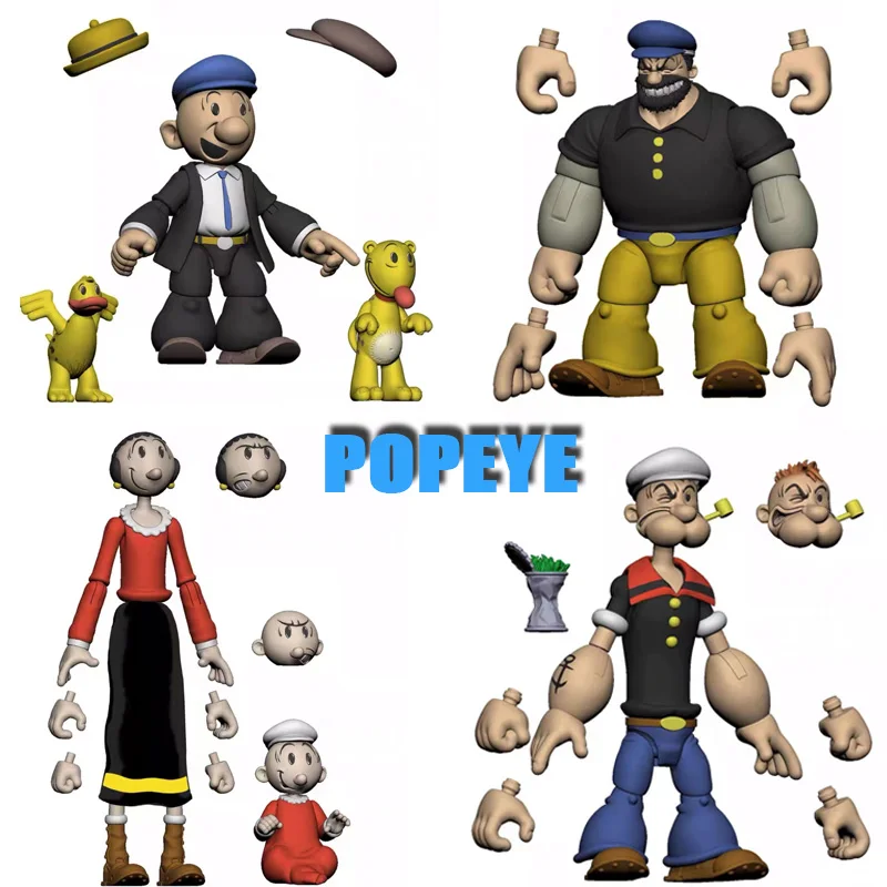 Popeye-Classics-Youtooz-Bluto-Olive-Castor-Oyl-Poopdeck-Pappy-Action ...