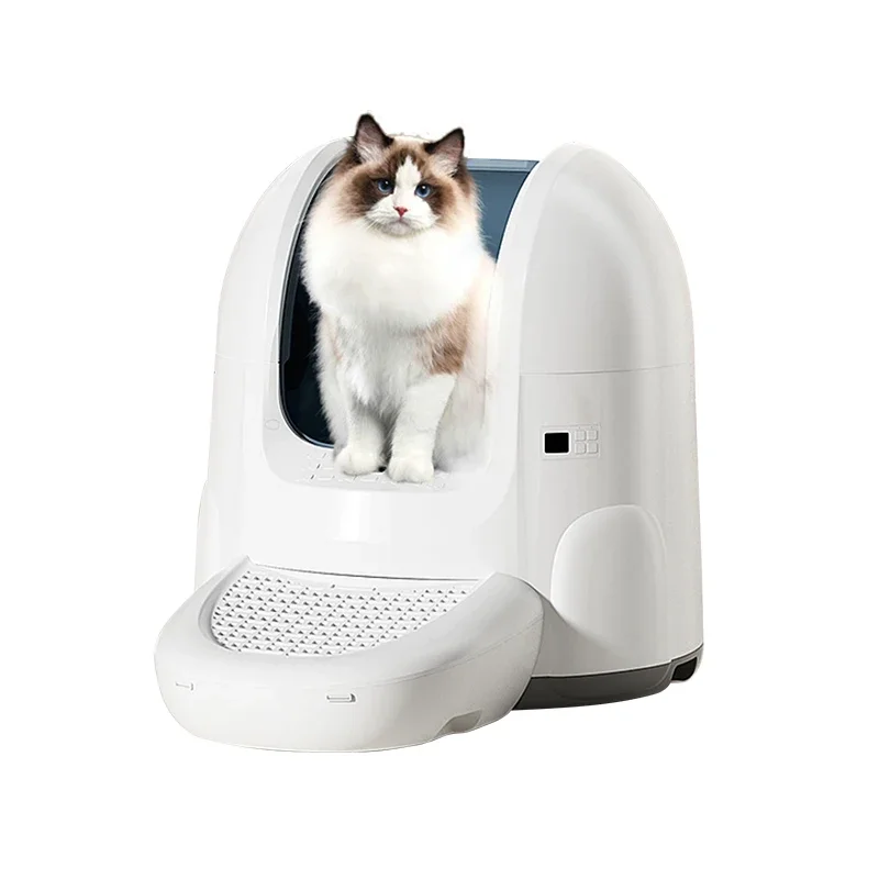 Smart-Cat-Litter-Box-Fully-Automatic-Cat-Poop-Scooping-Machine-Electric ...