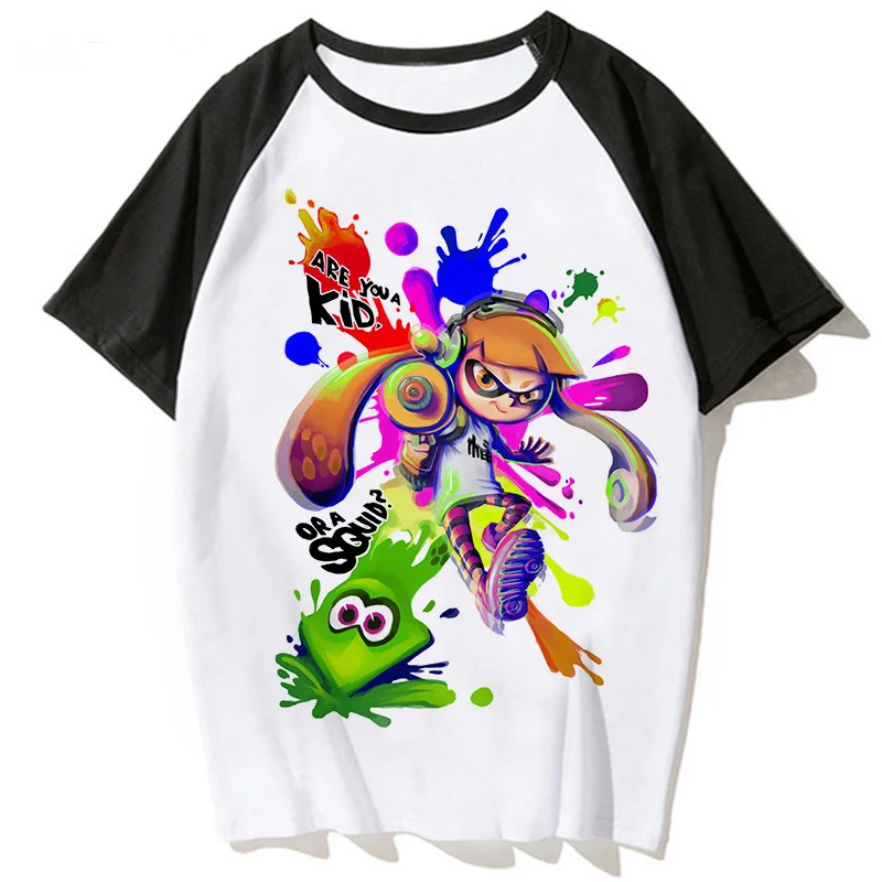 Tshirts 3d impressão fps graffiti jogo splatoon criança moda casual ...