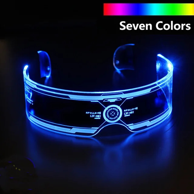 Colorful Luminous LED Glasses for Music Bar KTV Neon Party Christmas ...