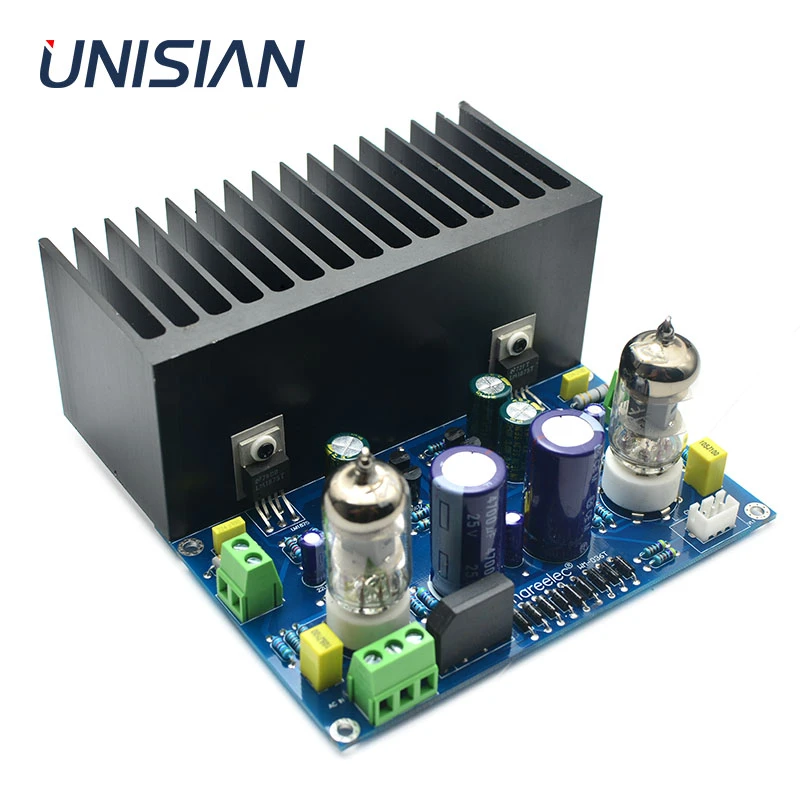UNISIAN HIF vacuum tube amplifier board 25W 6J1+LM1875 electronic valve amplifiers ac18v DIY kit ...