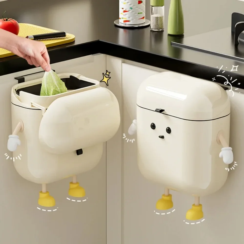 Kitchen-Wastebasket-Trash-Can-Recycle-Bin-Hanging-Wall-mounted-Toilet ...