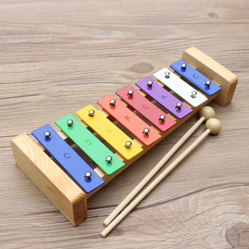 8 Keys Children'S Xylophone Orff Musical Keyboard Kalimba Metal Music ...
