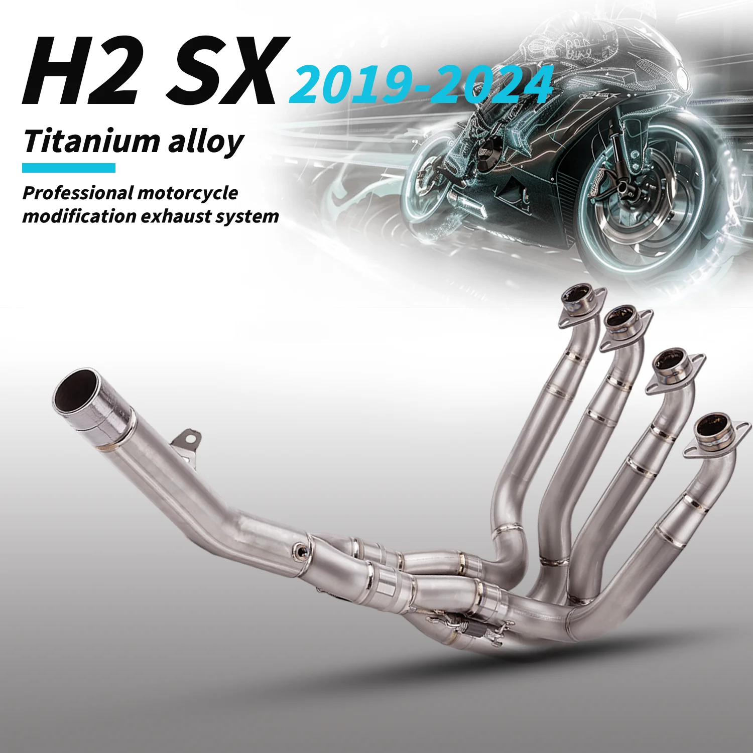 Ninja H2 ZH2 2021-2023 Ninja Motorcycle Full System Ti Alloy Modified ...