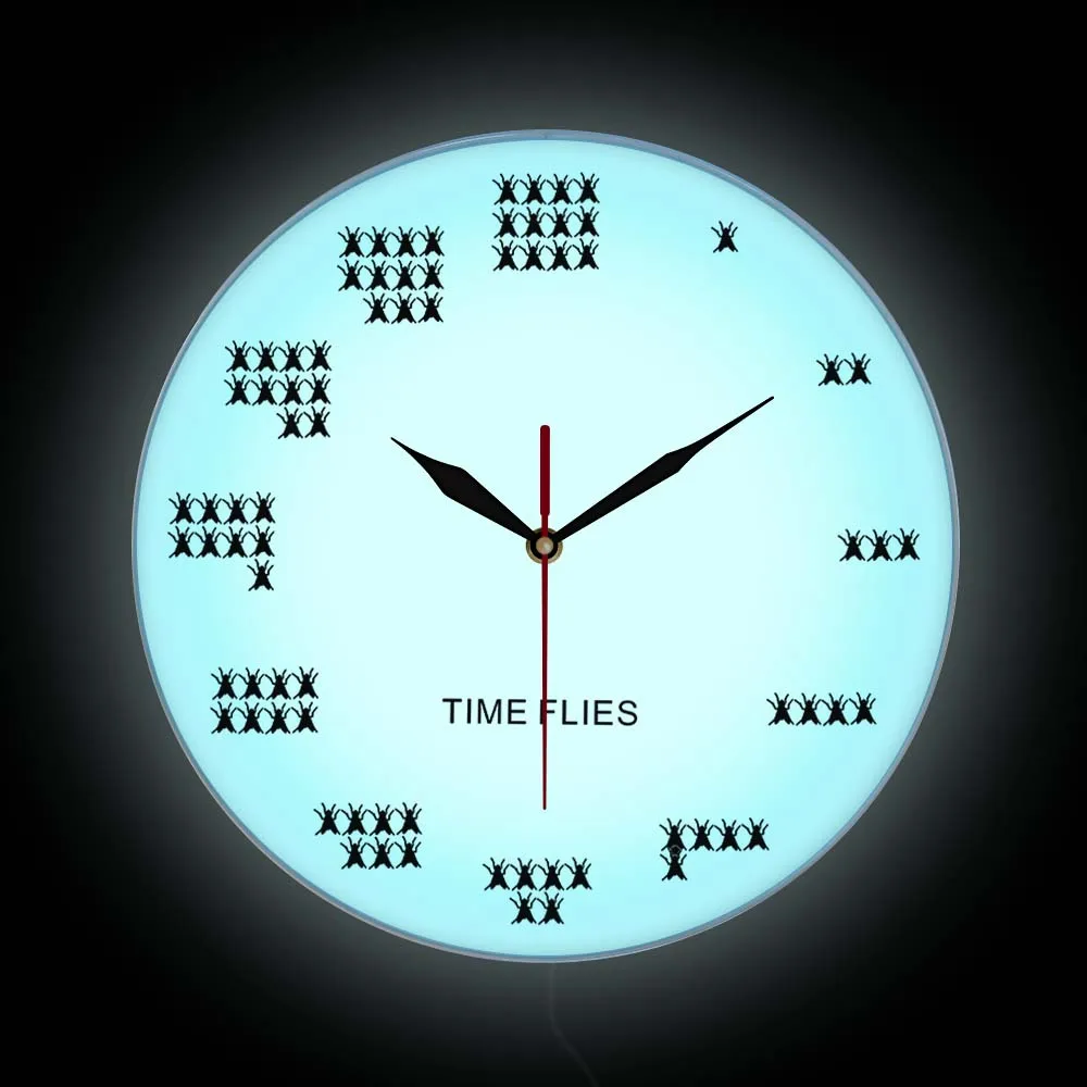 Time Flies Clock Clip Art