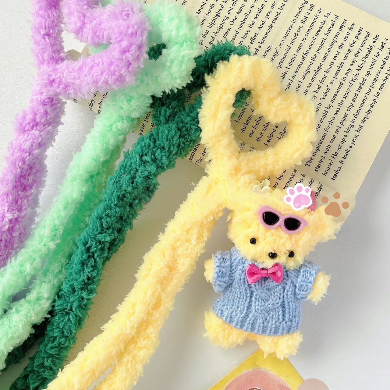 Colorful-Plush-Twisting-Rod-Wool-Thread-Iron-Wire-Twisting-Sticks-Strip ...