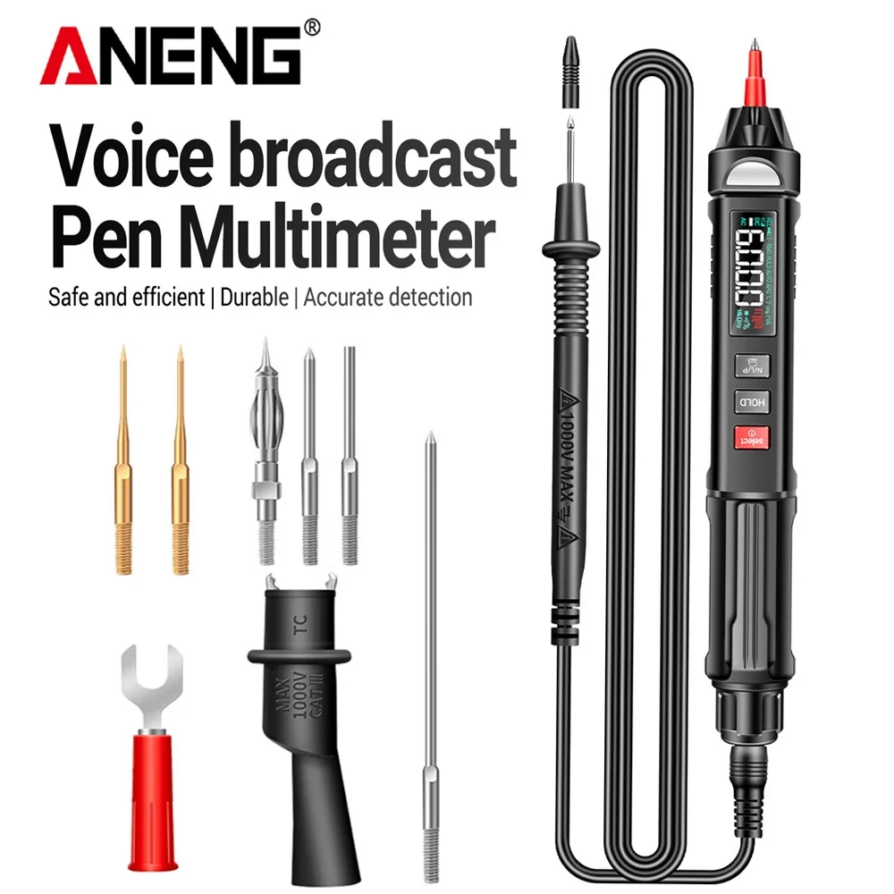 ANENG-A3009-6000-Counts-Intelligent-Voice-Broadcast-Multimeter-Digital ...