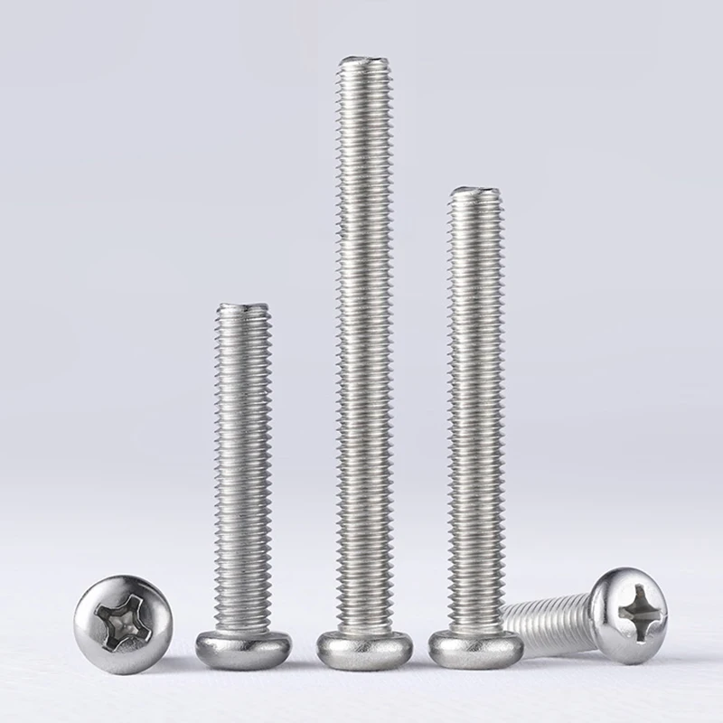 M2-M2-5-M3-Round-Head-Machine-Screw-304-A2-Stainless-Steel-Phillips-Pan ...