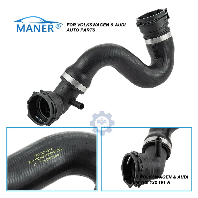 MANERI 7P0122101A Auto Parts Cooling Upper Engine Radiator Coolant Hose ...