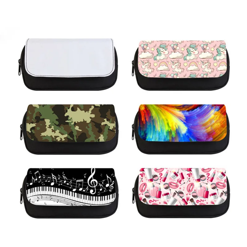 1Pc Sublimation Blanks Pencil Case Black Promotional Canvas Bag ...