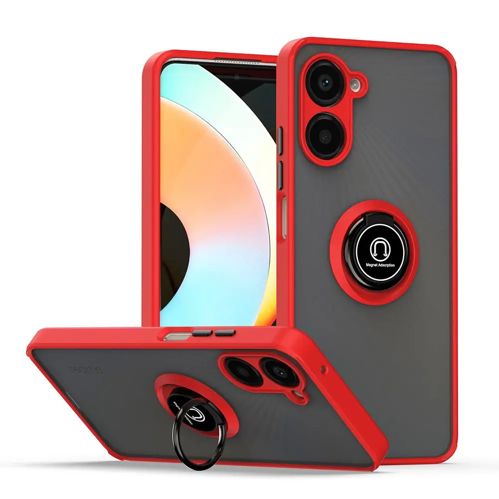 Case for Realme C55 4G Case Ring Shockproof Matte Case for Oppo Realme ...