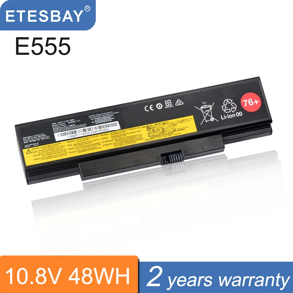 Etesbay 10.8v 48wh E555 Laptop Battery For Lenovo Thinkpad E550 E550c ...