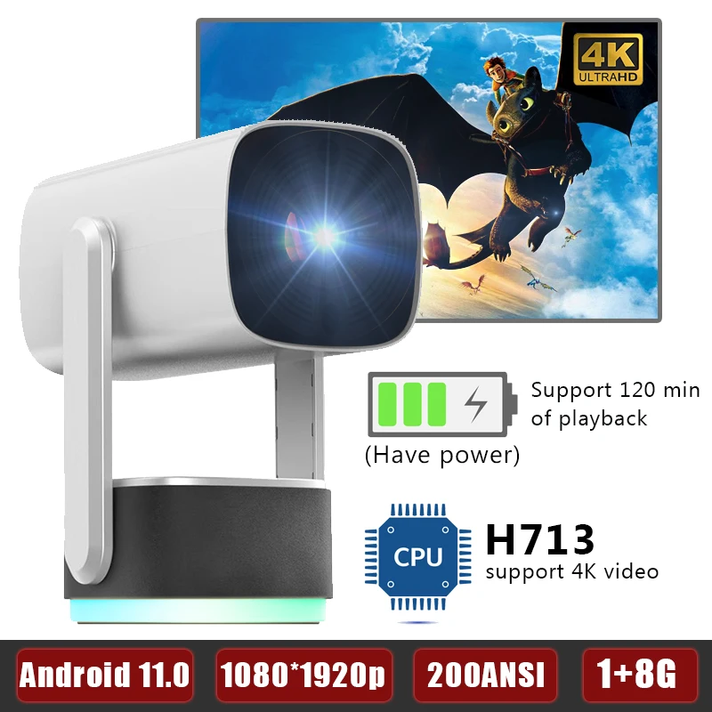 Projetor-LED-Port-til-com-Fonte-de-Alimenta-o-Standby-1080P-Nativo ...