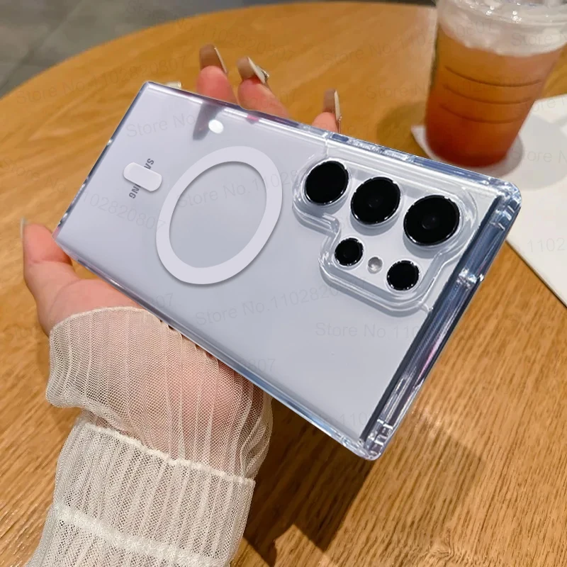 For-Magsafe-Upgraded-Magnetic-Transparent-Cases-For-Samsung-Galaxy-S22 ...