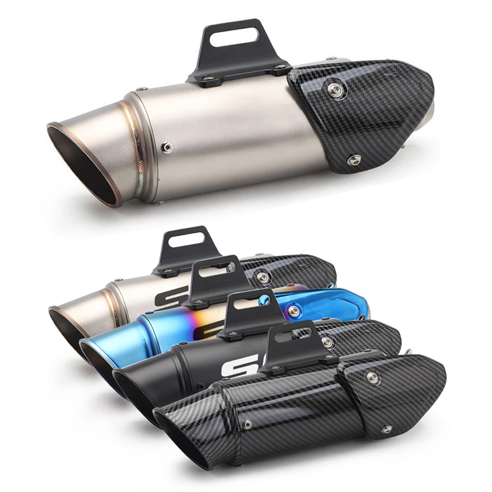Slip-on-Motorcycle-Exhaust-Pipe-51mm-60mm-Muffler-with-Laser-Logo ...