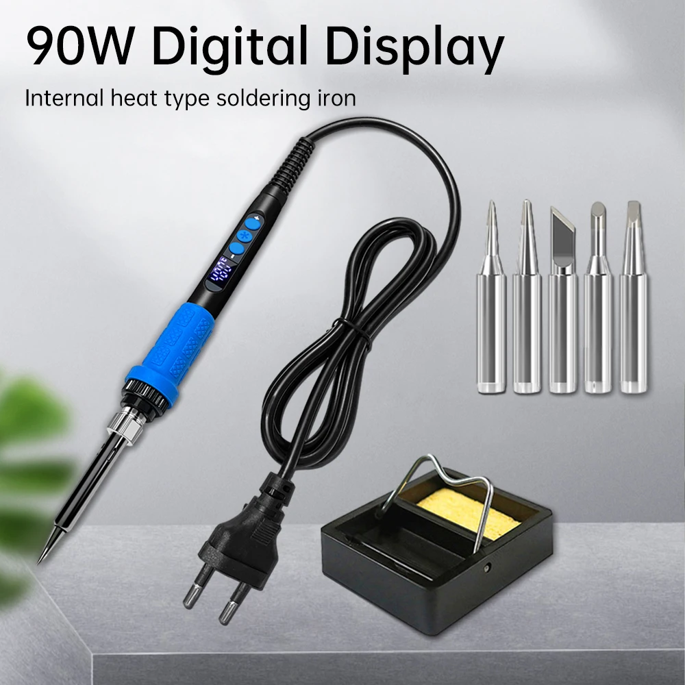 90W-Electric-Soldering-Iron-Adjustable-Temperature-LED-Digital-Display ...